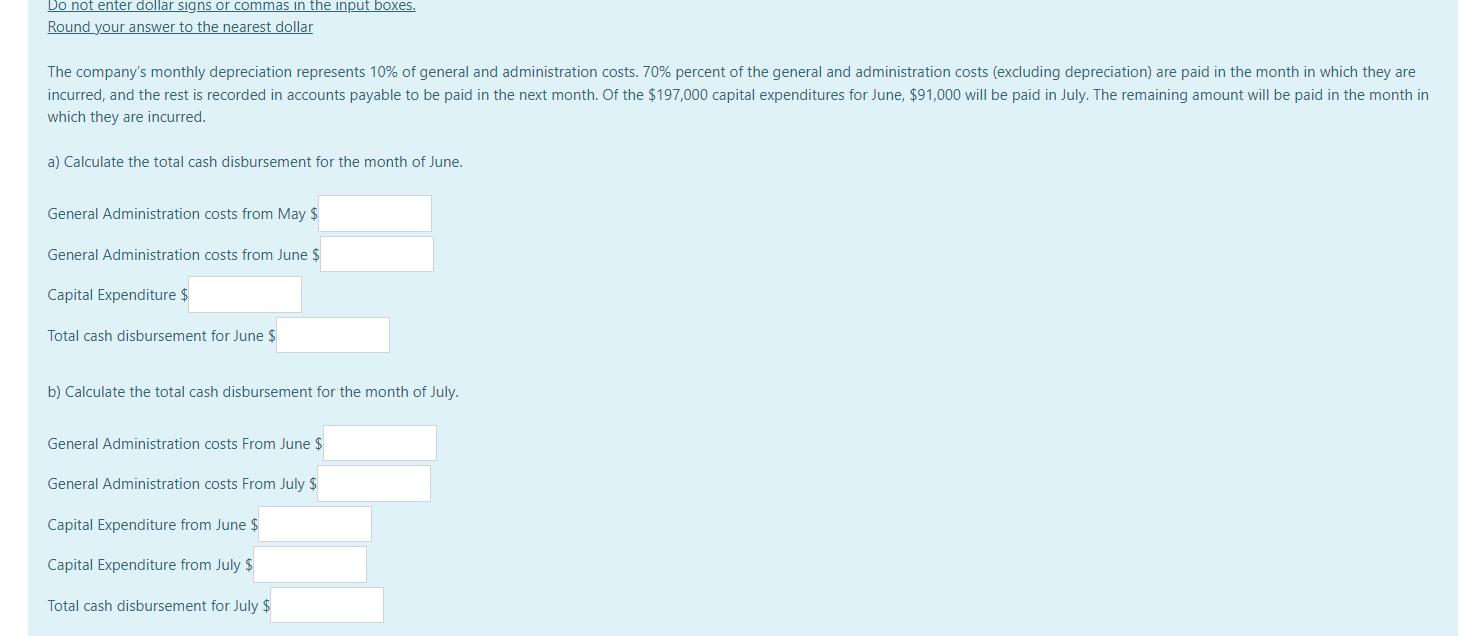 Solved Do not enter dollar signs or commas in the input | Chegg.com