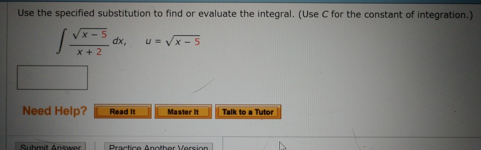Solved Use the specified substitution to find or evaluate | Chegg.com