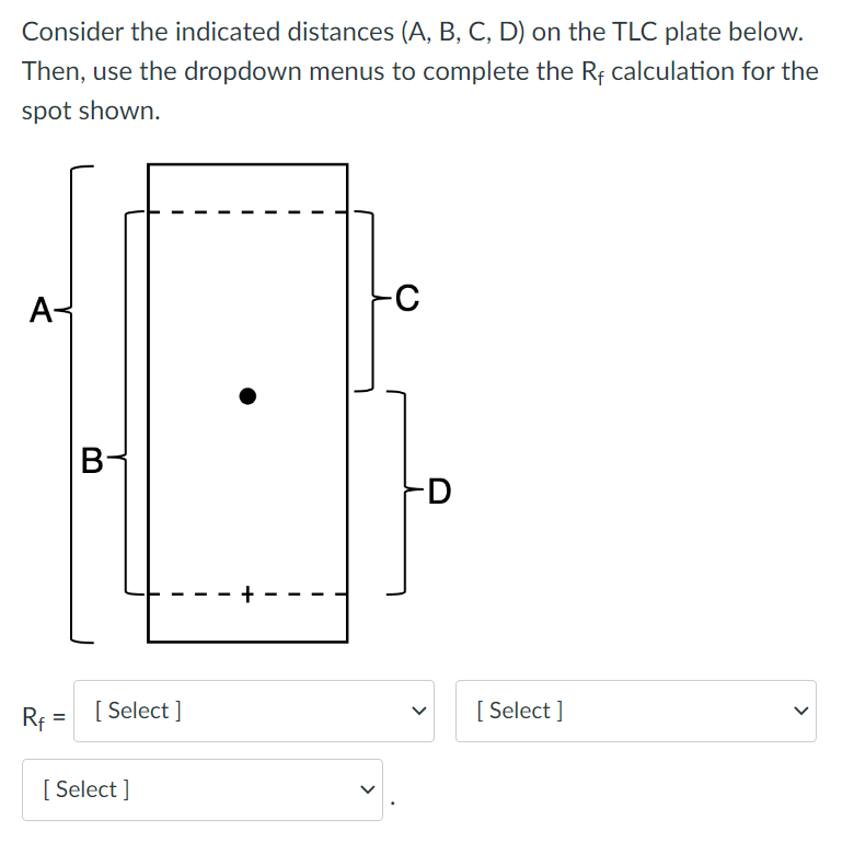 Solved Consider the indicated distances (A, B, C, D) on the | Chegg.com