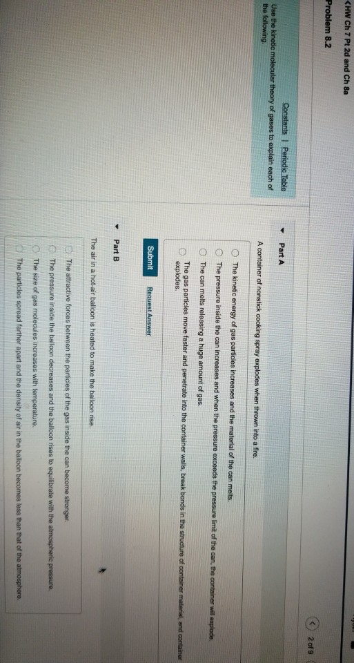 Solved HWCh 7 Pt 2d and Ch 8a γ) 2 of 9 Part A O The kinetic | Chegg.com Solved HWCh 7 Pt 2d and Ch 8a γ) 2 of 9 Part A O The kinetic | Chegg.com