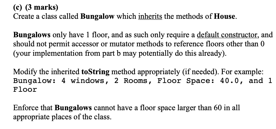 Solved ver parts (a) to (d) with solutions coded in Java, | Chegg.com