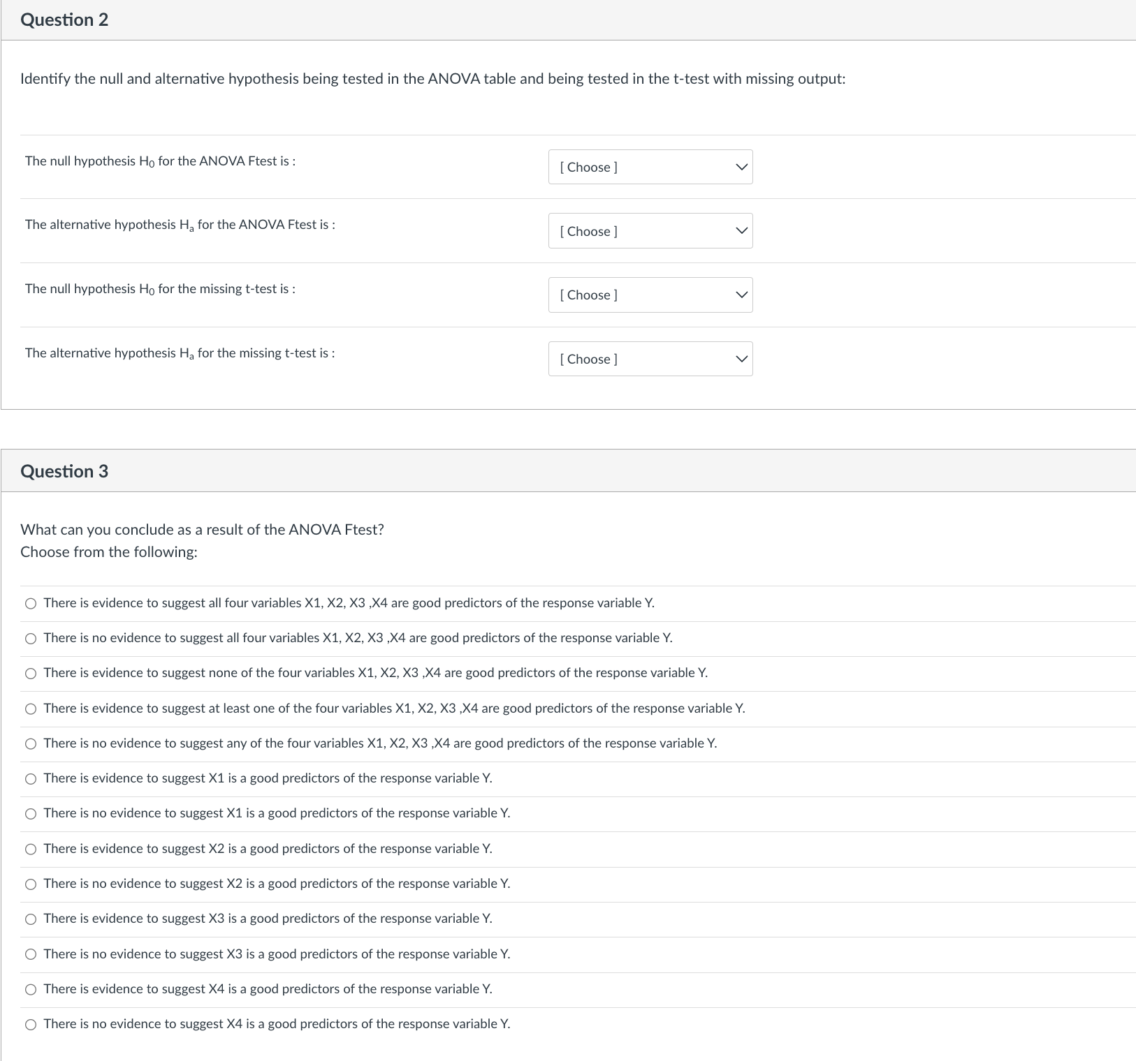 Solved A multiple linear regression model with four | Chegg.com