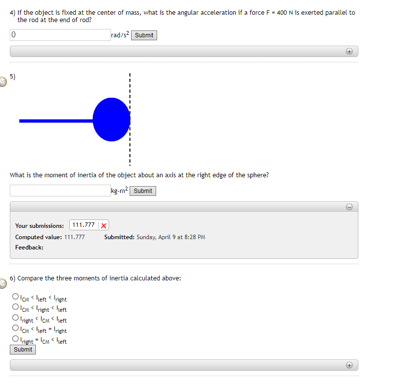 Solved An object is formed by attaching a uniform, thin rod | Chegg.com