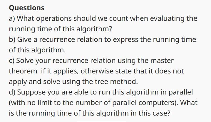 Solved Input: A list of n integers Output: A boolean | Chegg.com