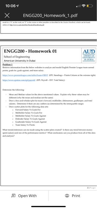 Solved 10:06 XENGG200_Homework 1.pdf ENGG200 Homework 01 AUD | Chegg.com