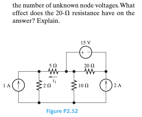 Solved P2.52. Determine the value of i1 in Figure P2.52 | Chegg.com