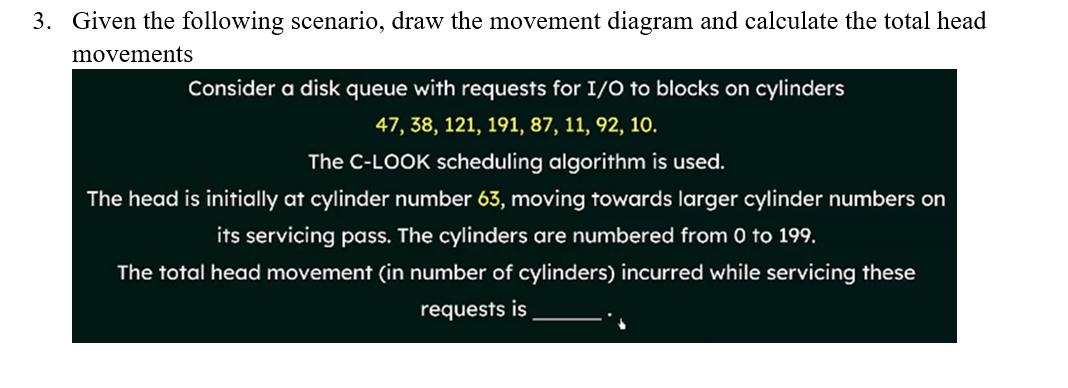 Solved Given the following scenario, draw the movement | Chegg.com