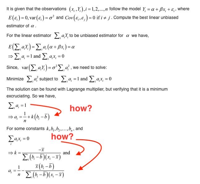 Observations (xi, Yi), i=1,...,n, are collected | Chegg.com