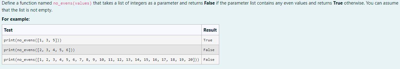 Solved Define A Function Named No Evens Values That Takes