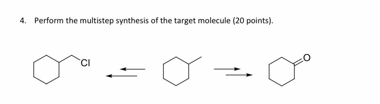Solved 4. Perform the multistep synthesis of the target | Chegg.com