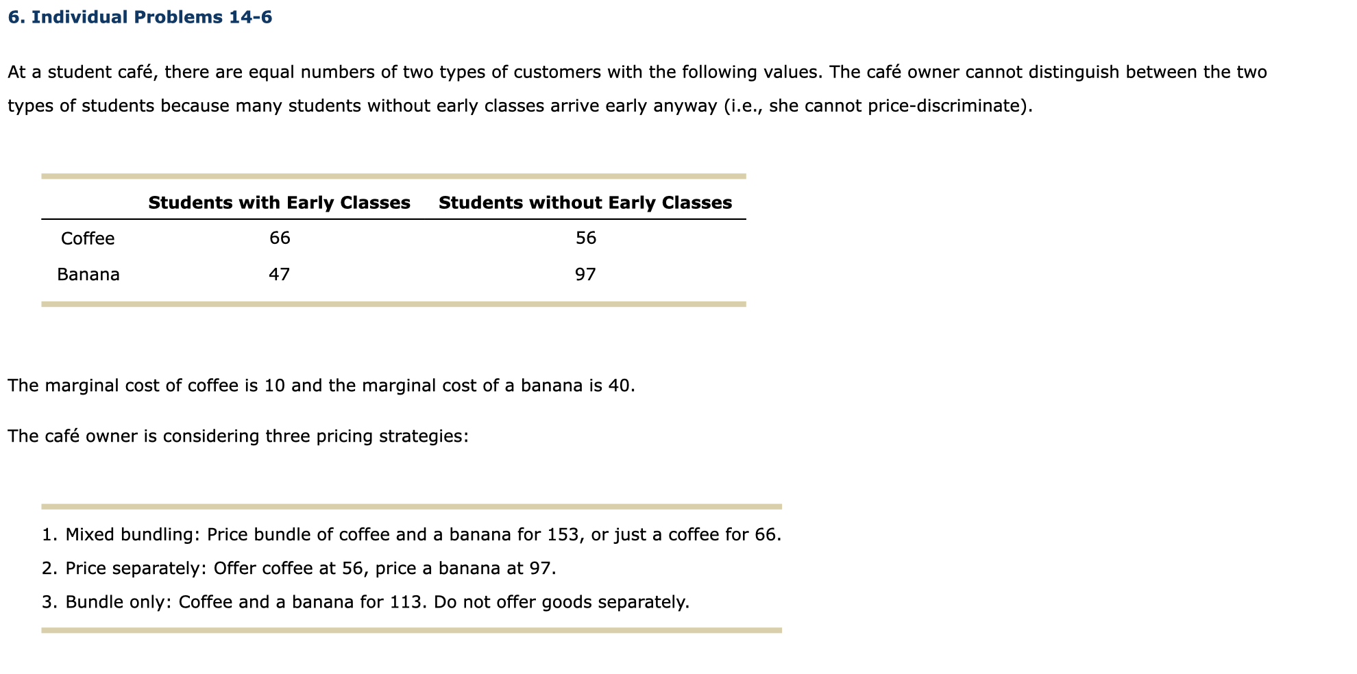 Solved 6 Individual Problems 14 6 At A Student Caf There Chegg Solved 6 Individual Problems 14 6 At A Student Caf There Chegg