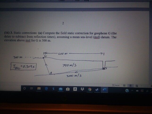 Solved (16) 3. Static corrections: (a) Compute the field | Chegg.com