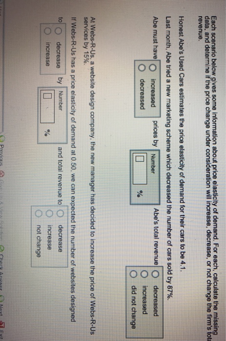 Solved Each scenario below gives some information about | Chegg.com