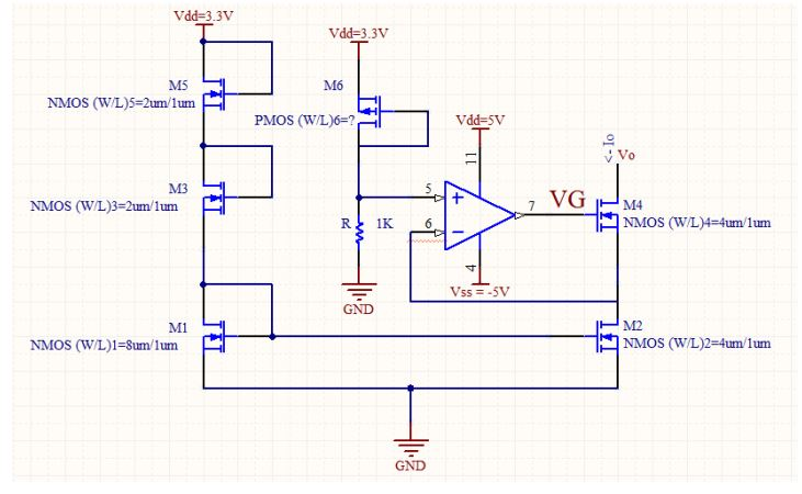 2. The regulated cascode current mirror is shown as | Chegg.com
