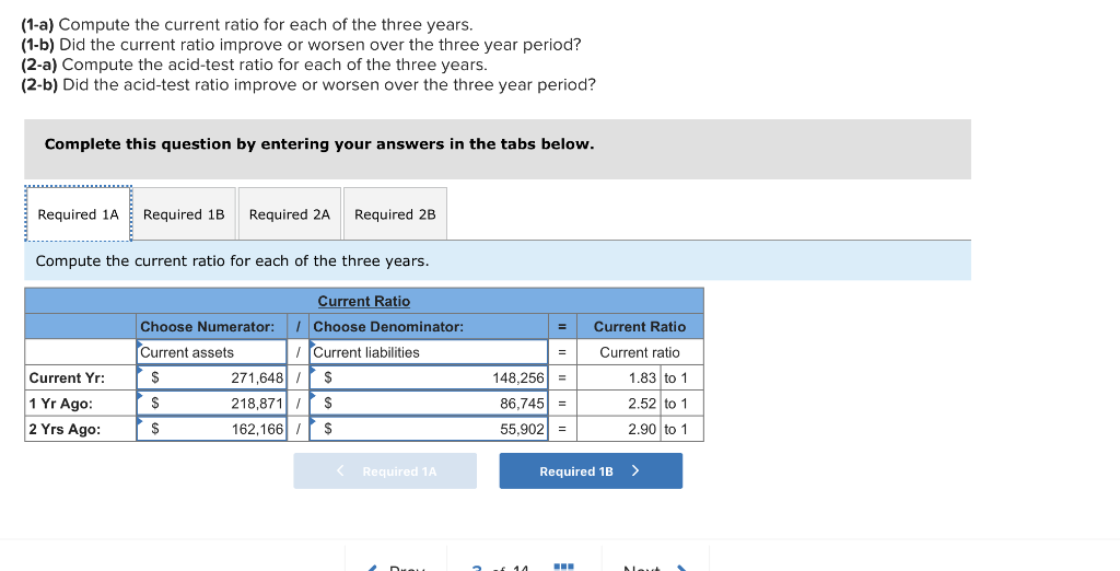 64 Calculate The Current Ratio For Each Of The Following Companies 
