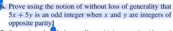 Solved 6. Prove using the notion of without loss of | Chegg.com