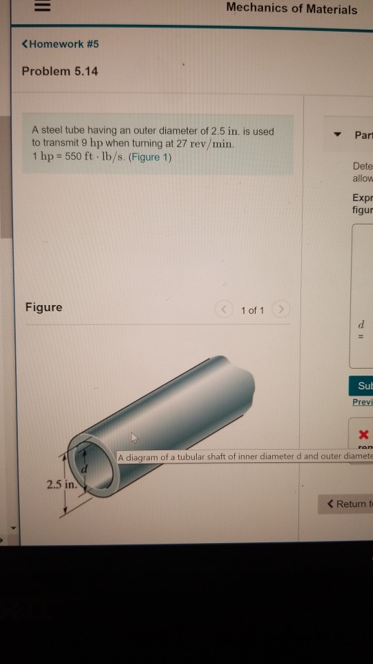 Solved Mechanics of Materials | Chegg.com