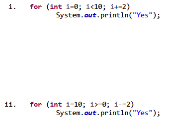Solved how many times will the following loops print the | Chegg.com