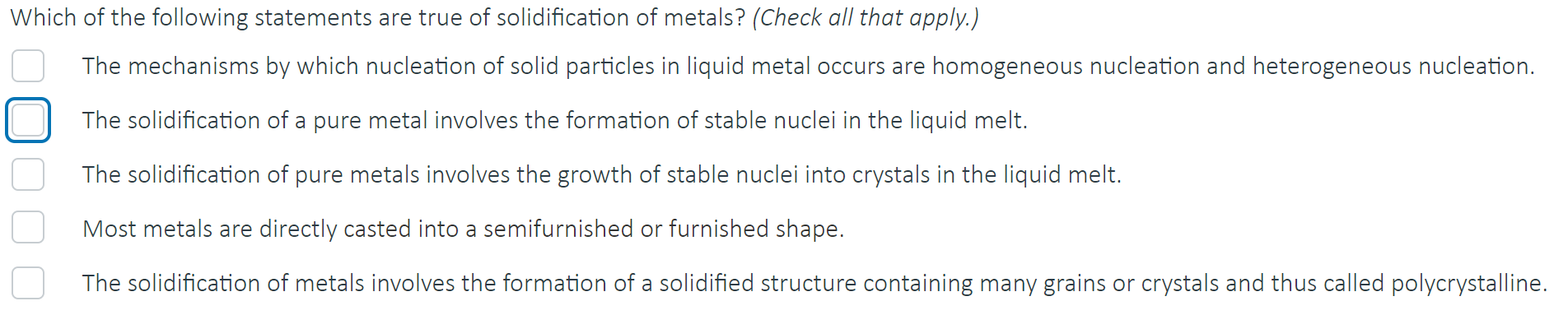 Solved hich of the following statements are true of | Chegg.com