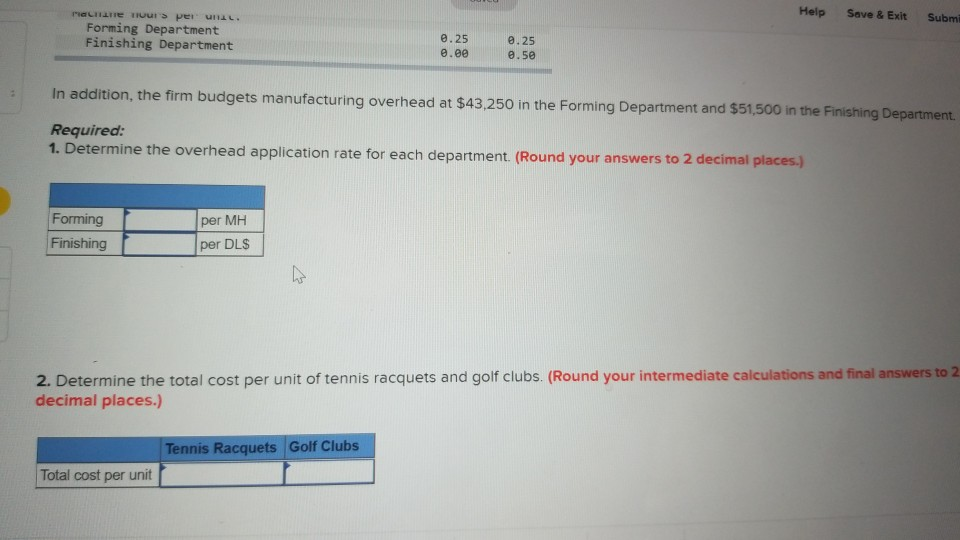 Solved 5 Connect Assignment Saved Help Save & Exit Submit | Chegg.com