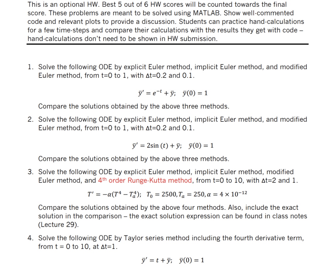 Solved This is an optional HW. Best 5 out of 6HW scores will | Chegg.com