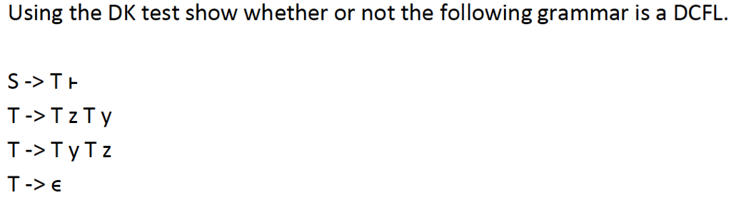 Solved Using the DK test show whether or not the following | Chegg.com
