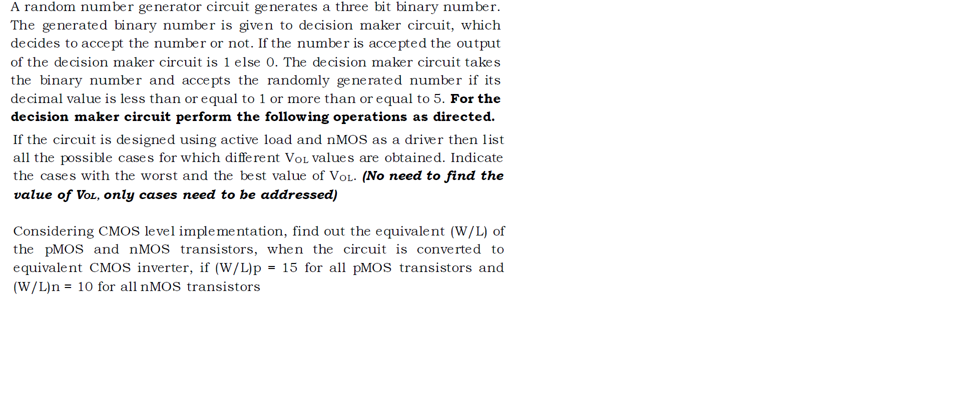 A random number generator circuit generates a three | Chegg.com