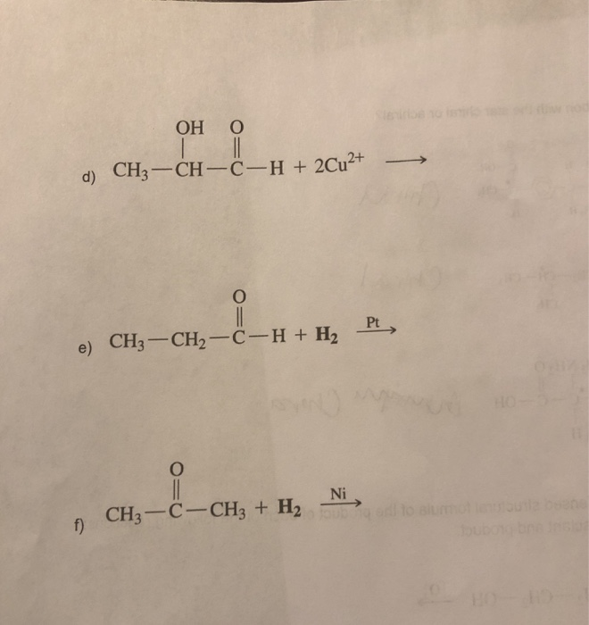 Solved он о Ni CH3-C-CH3 H2 | Chegg.com