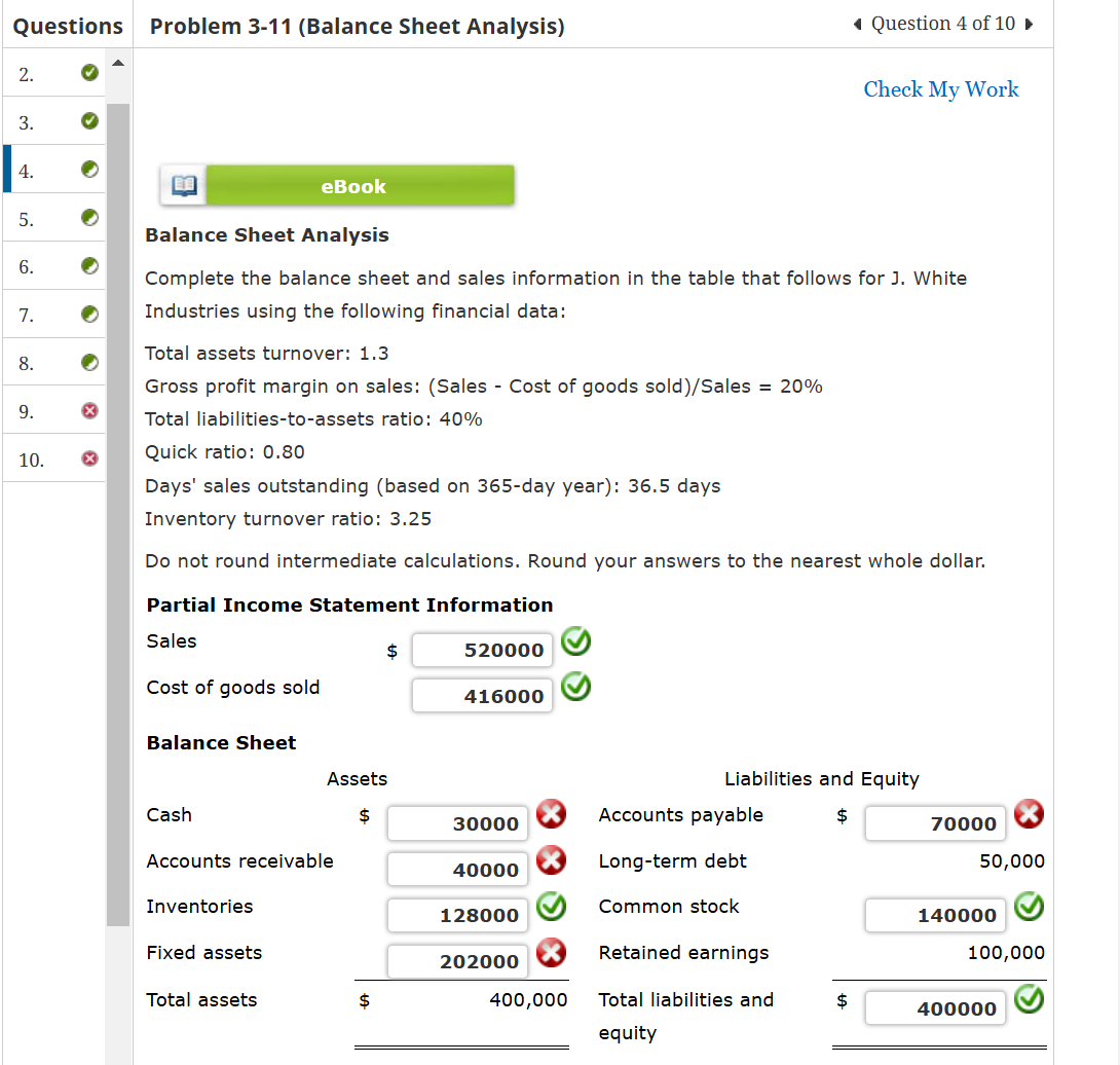 Solved Balance Sheet AnalysisComplete the balance sheet and | Chegg.com