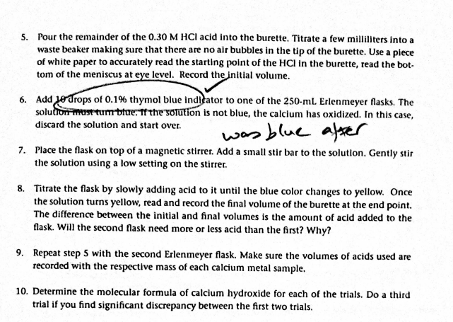 Solved Based on the steps and given information, fill in the | Chegg.com