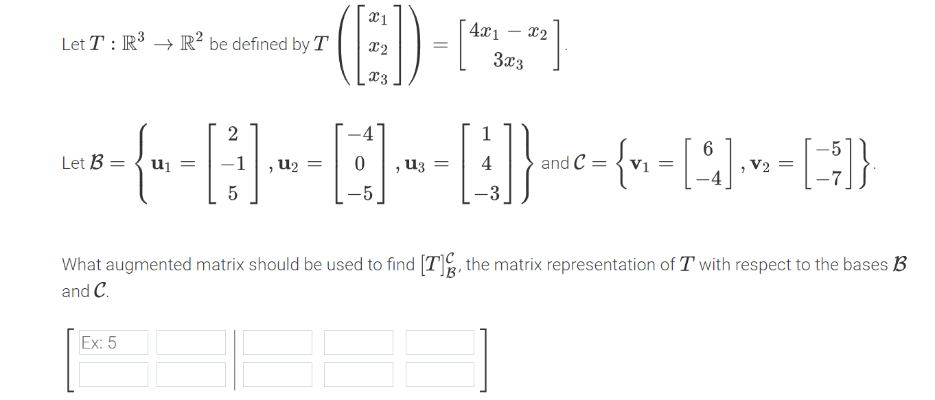 Solved 21 Let T: R3 + R2 be defined by T X2 = | 4x1 22 3х3 | Chegg.com