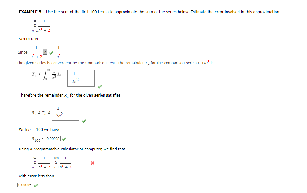 Solved ∑n=1∞n3+21 SOLUTION Since n3+21 | Chegg.com