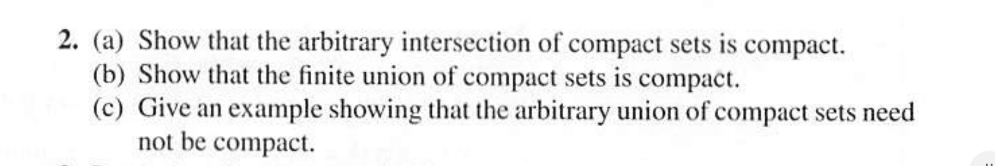 Solved 2. (a) Show that the arbitrary intersection of | Chegg.com