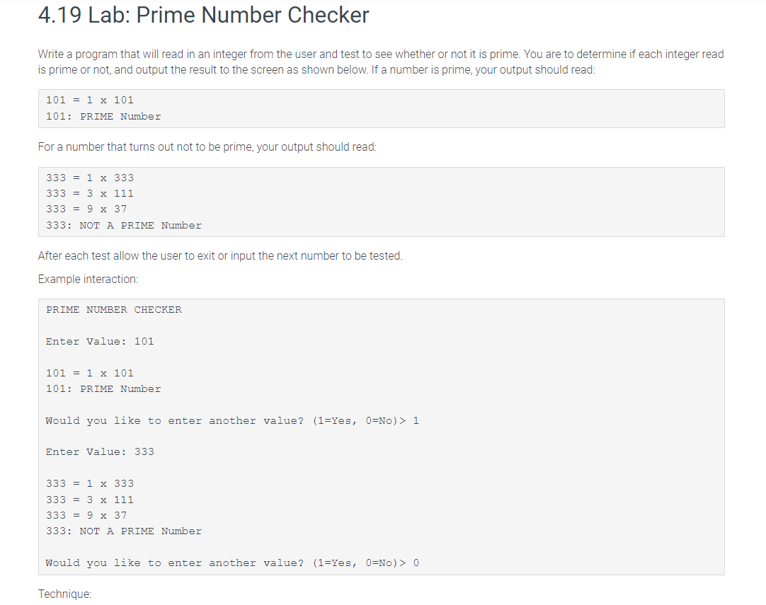 Solved Write a program that will read in an integer from the | Chegg.com