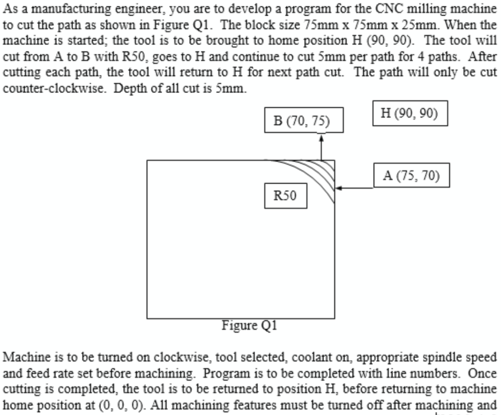 Solved As a manufacturing engineer, you are to develop a | Chegg.com