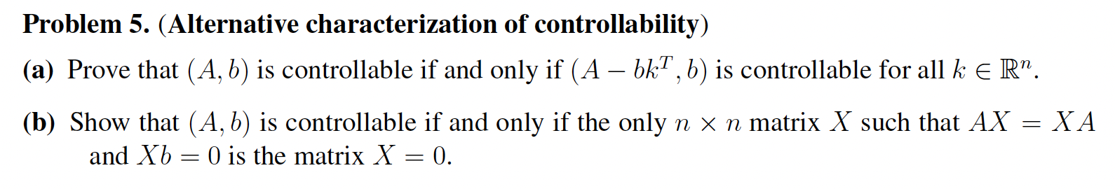 Solved Problem 5. (Alternative characterization of | Chegg.com