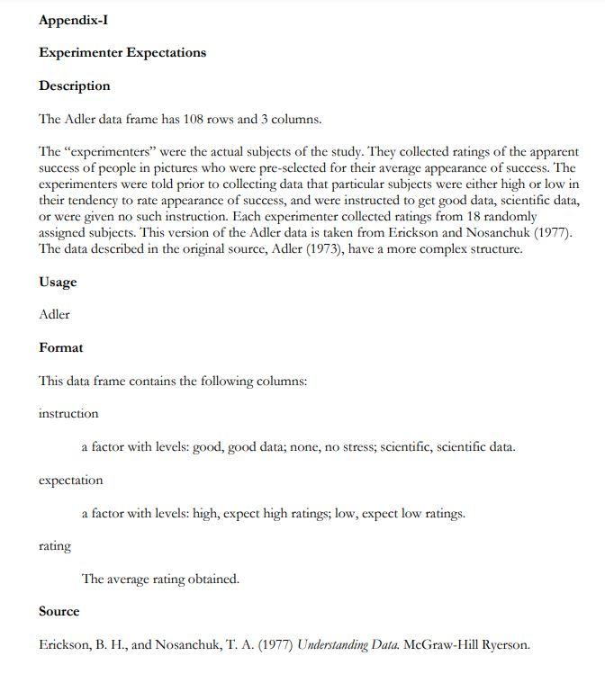 Problem Based Learning (PBL): Case Study - Data | Chegg.com