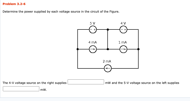 Solved Problem 3.2-6 Determine the power supplied by each | Chegg.com