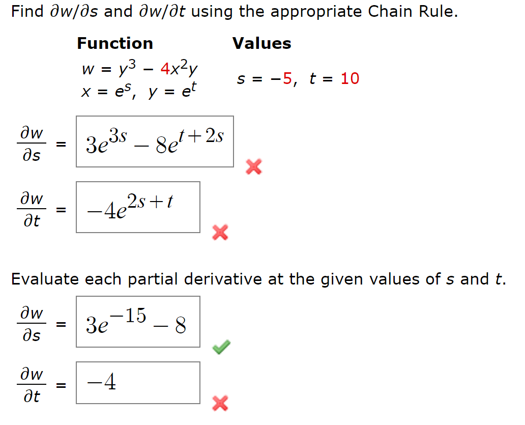 Solved Find dw/os and dw/ot using the appropriate Chain | Chegg.com