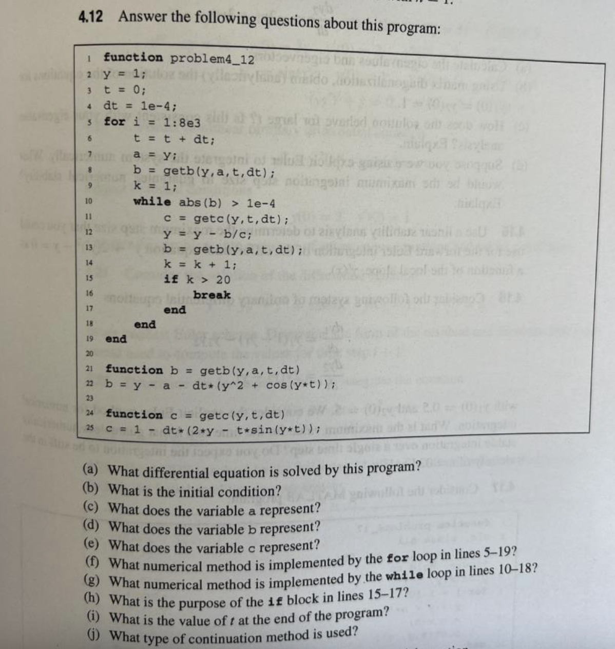 Solved 4.12 Answer the following questions about this | Chegg.com