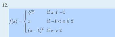 Solved 11-12 Sketch the graph of the function and use it to | Chegg.com