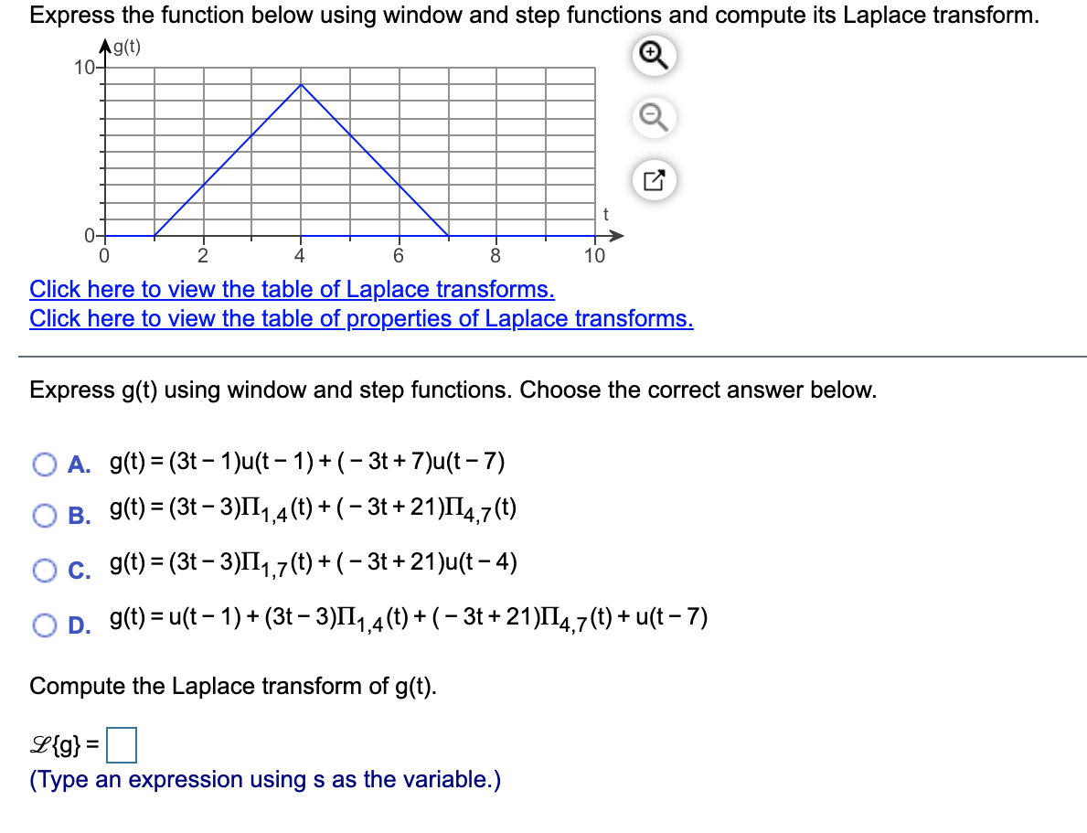 Solved Express The Function Below Using Window And Step 