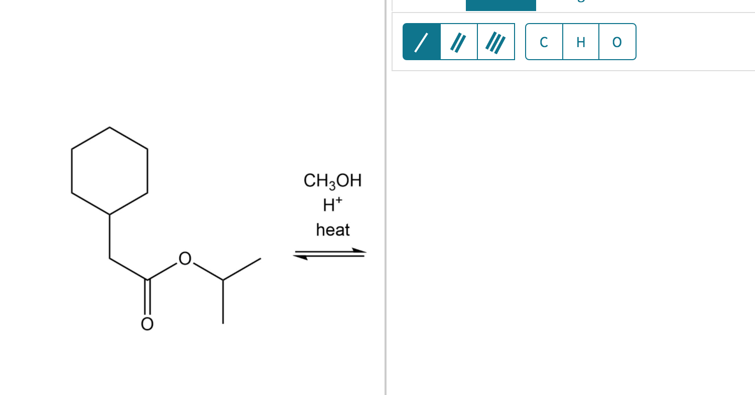 Solved C I O CH3OH H+ heat | Chegg.com
