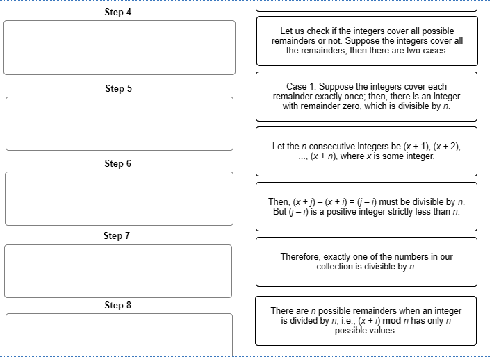 Let n be a positive integer. Click and drag the steps | Chegg.com