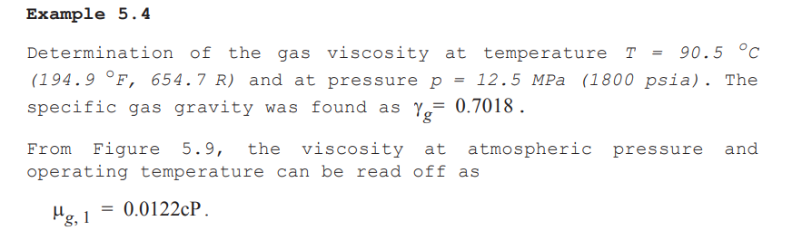 Figure 5.9: Viscosity of natural gases at atmospheric | Chegg.com