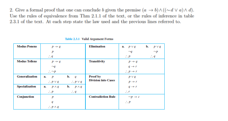 Solved Theorem 2.1.1 Logical Equivalences Given any | Chegg.com