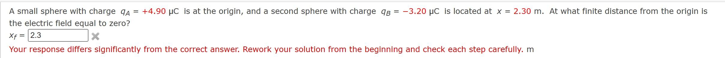 Solved A small sphere with charge qA=+4.90μC is at the | Chegg.com