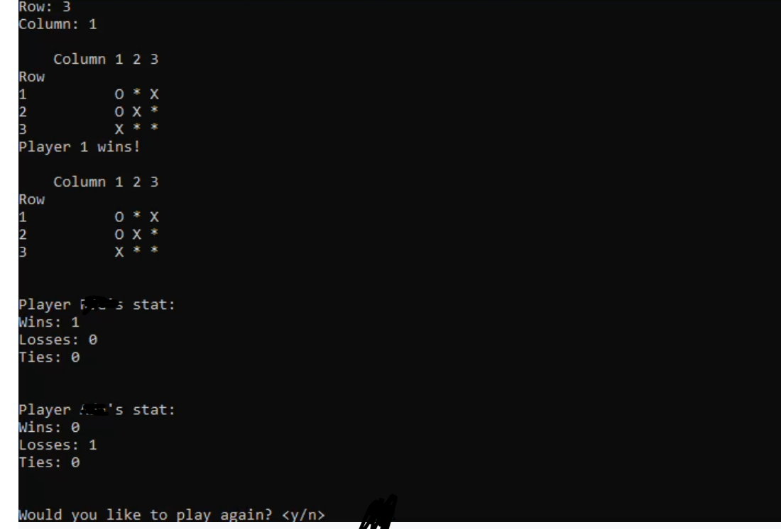 Solved C++ Program Xcode 2D char array to play tic tac | Chegg.com