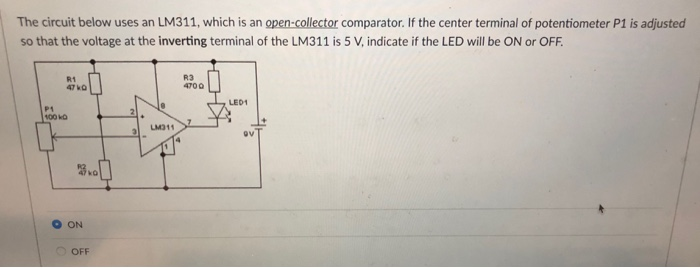 Solved The circuit below uses an LM311, which is an | Chegg.com