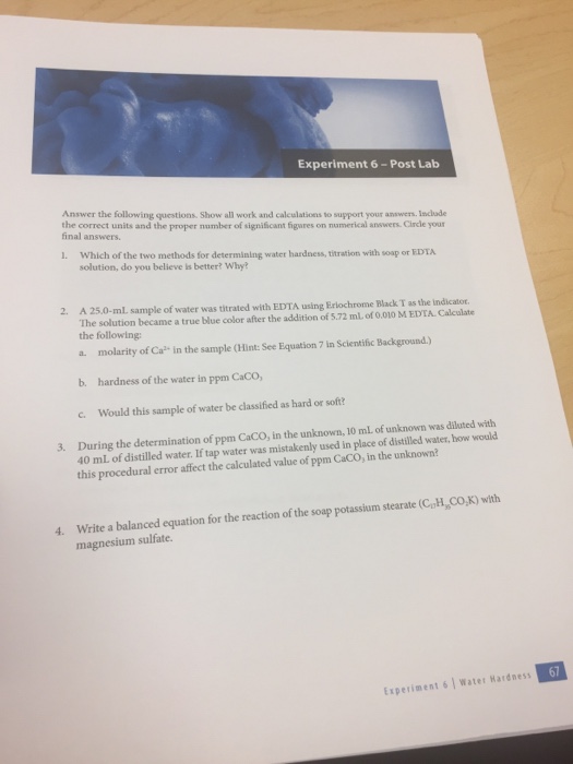 Solved Experiment 6-Pre Lab Answer the following questions. | Chegg.com